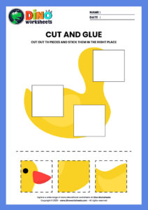 Cut and Paste the Duck - Free Printable Worksheets | free Flashcards ...
